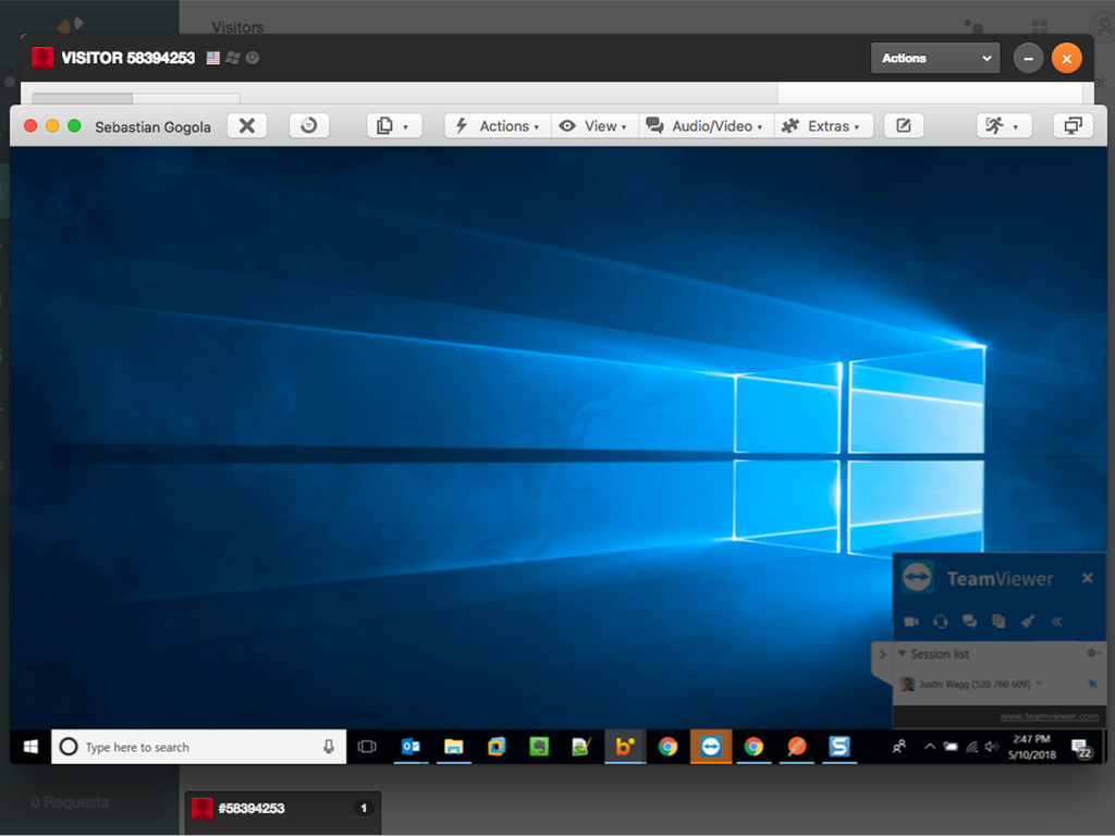 TeamViewer App Integration with Zendesk Chat